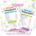 Kids Daily School Routine Checklist Printable Editable Chore Chart ...