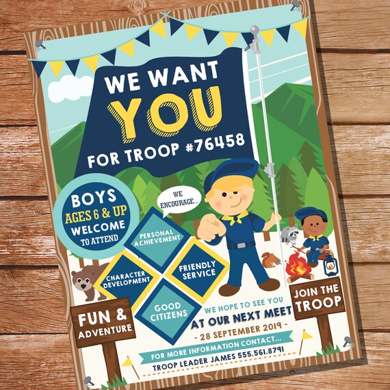 Boy Scouts Recruitment Flyer Printable - Boy Scouts Recruitment Poster ...