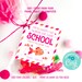 Valentines Day Kids School Gift Tag - Fish Valentines Tag - Classmate ...