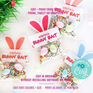 Bunny Bait Card - Printable Easter Bunny Bait Card - Bunny Food ...