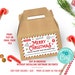 Editable Christmas Eve Box Label Christmas Eve Gable Box Label Elf Mail ...