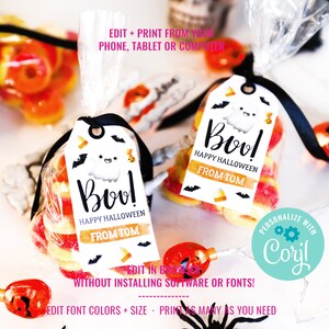 Halloween Trick or Treat Favor Tags Kids Halloween Class Treats Youve ...