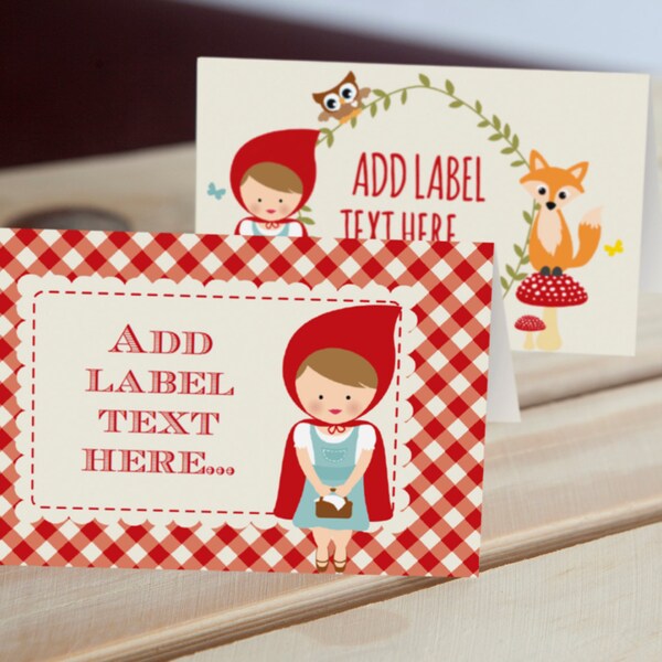 Little Red Riding Hood Labels - Etsy