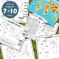 Continents Flashcards and Worksheets Printable Downloads // Continents ...