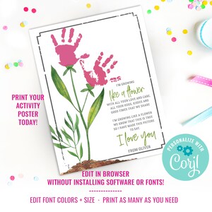 I'm Growing Like a Flower - Kids Baby Toddler - Mother's Day Mom Mum ...