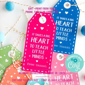 Classmate DIY Gift Idea Teacher Appreciation Day Gift Tag Teacher Gift ...
