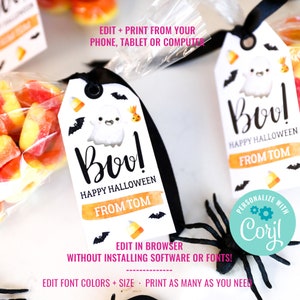 Halloween Trick or Treat Favor Tags Kids Halloween Class Treats Youve ...