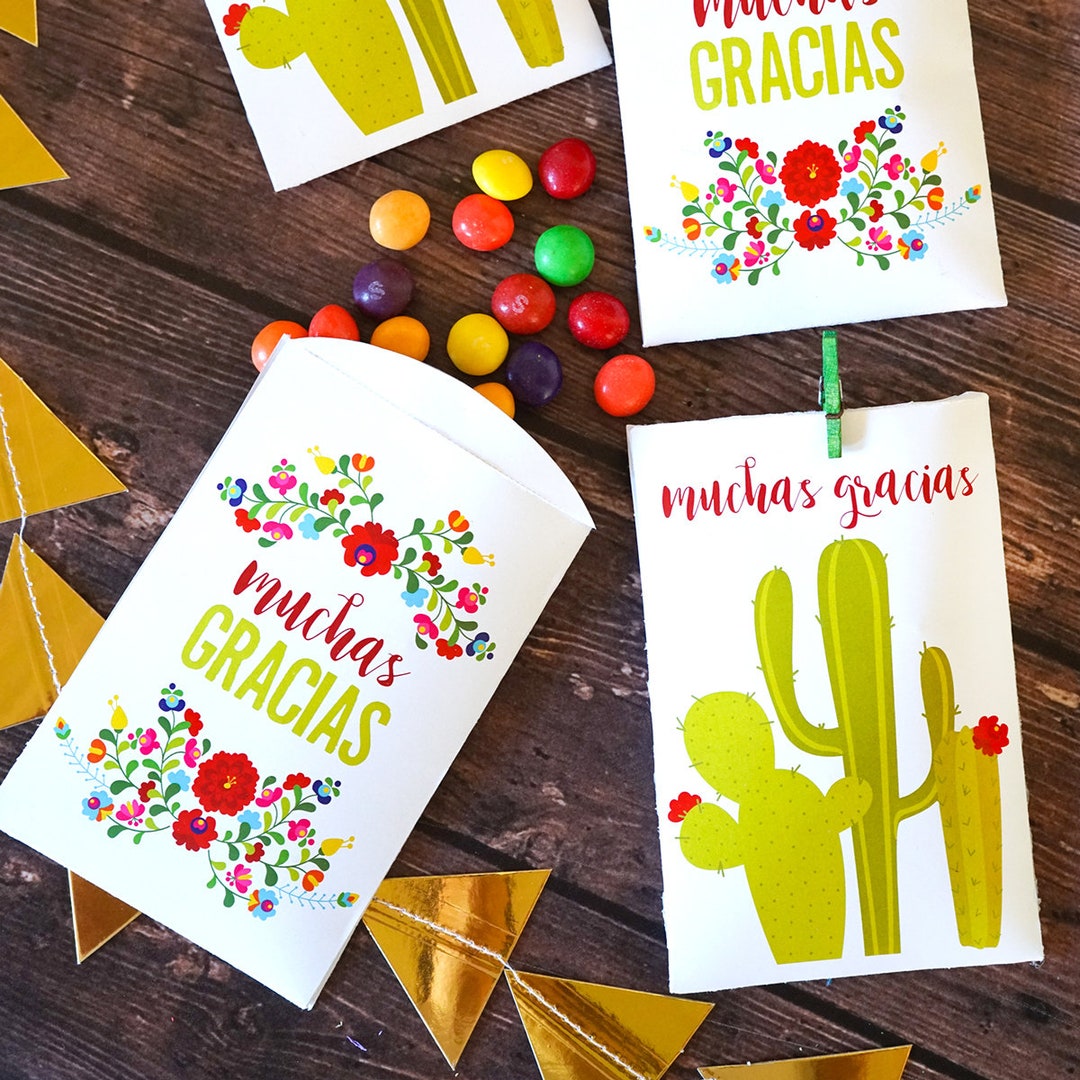 Fiesta Party Favor Bags | Mexican Fiesta Favor Pockets - Etsy