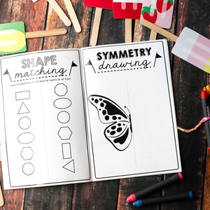 Kids Summer Activity Pack Activity Workbook Popsicle Memory Game Summer ...