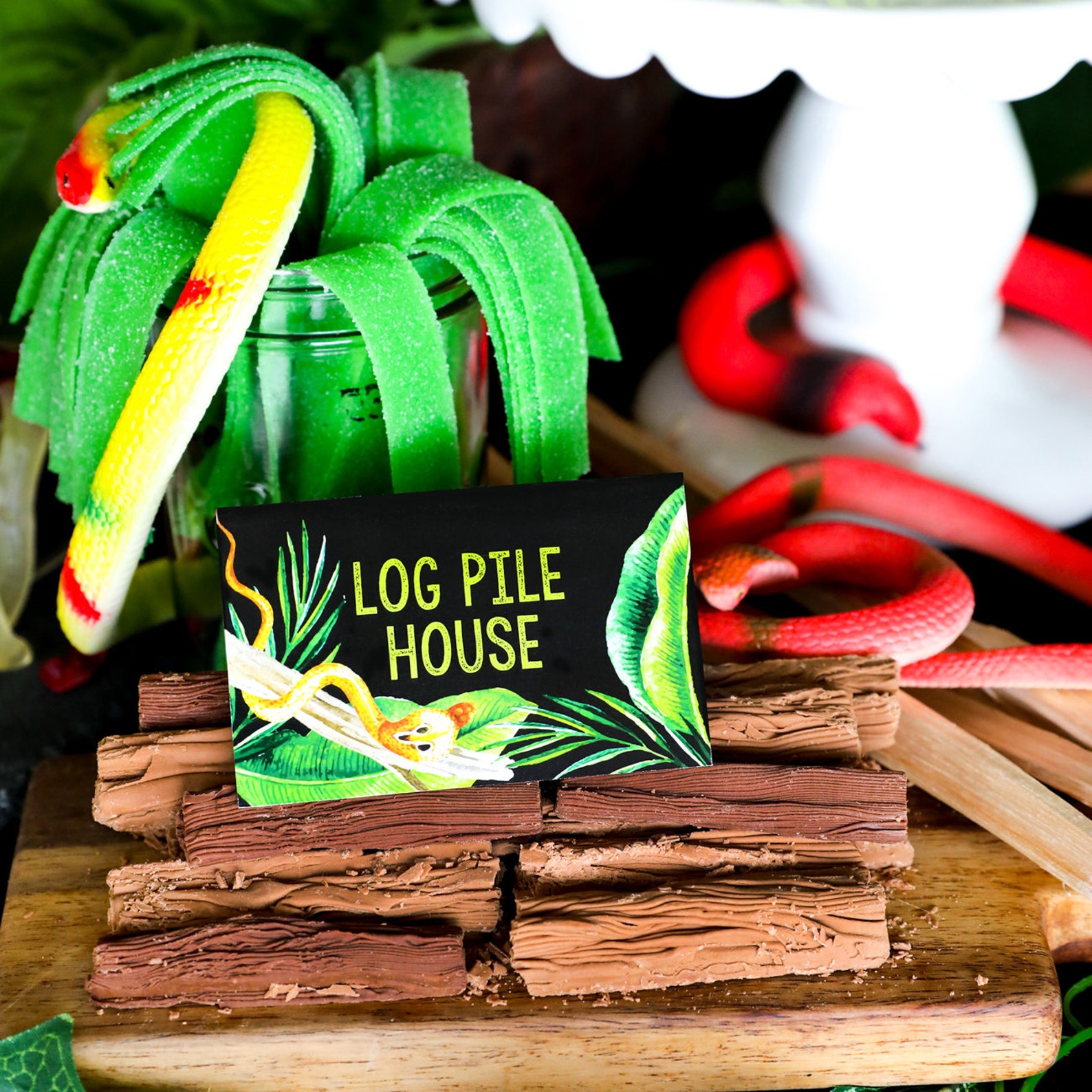 Snake Party Food Labels Snake Party Tent Cards Reptile - Etsy