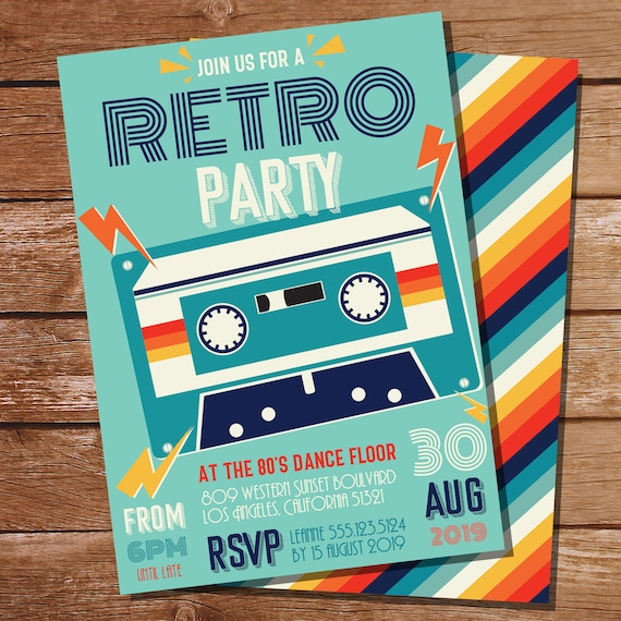 Vintage Birthday Invitation