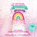 Rainbow Party Cake Topper Boho Pink Rainbow Party Cake Topper Modern ...
