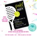 Padel Party Invitation for Adults Paddle Birthday Invite Pickleball ...
