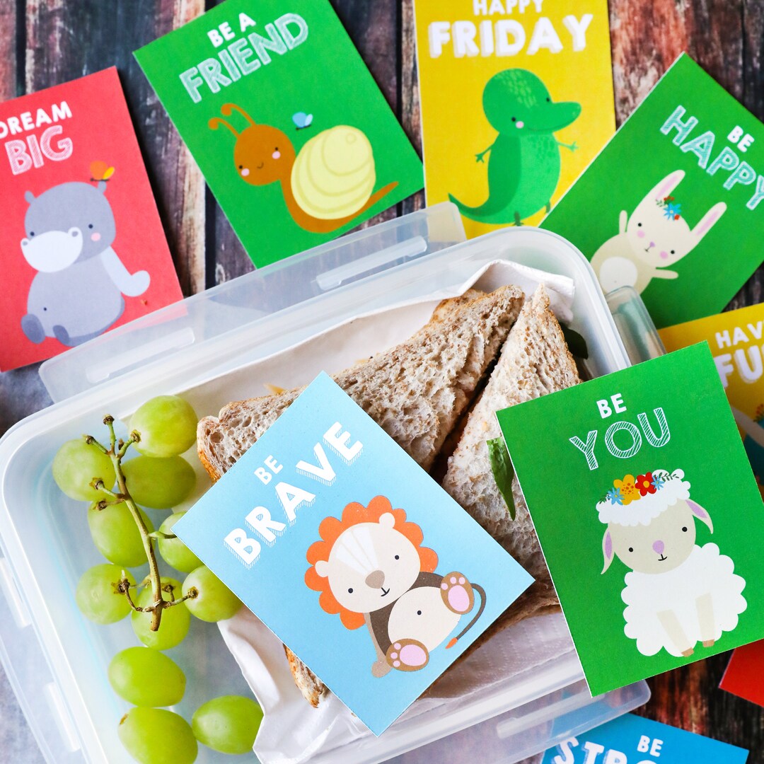 Back to School Lunch Box Note Cards DIY Lunch Box Ideas Lunch Box Notes ...