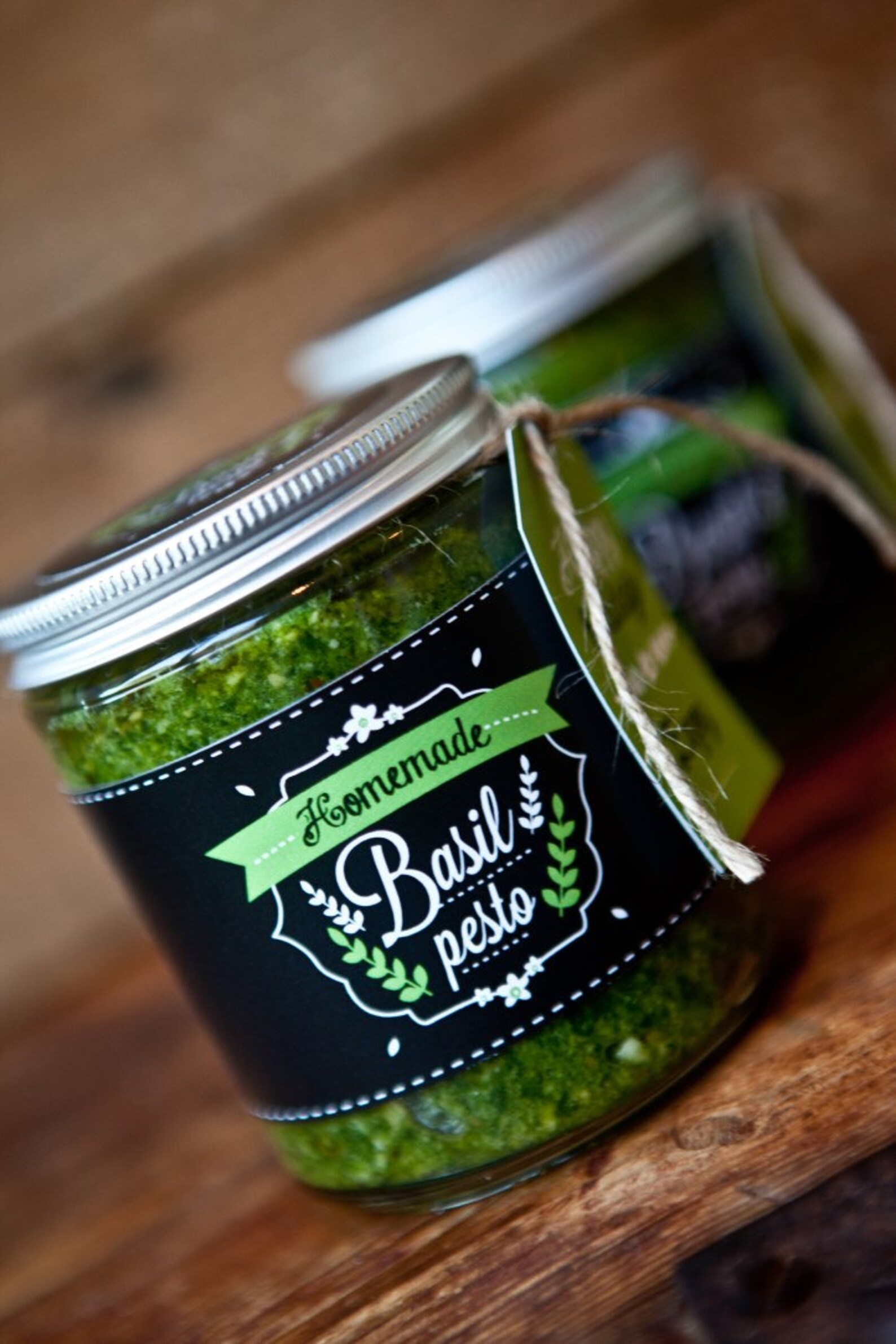 Homemade Basil Pesto Labels & Tags - Christmas Gift Tags - DIY Gift ...