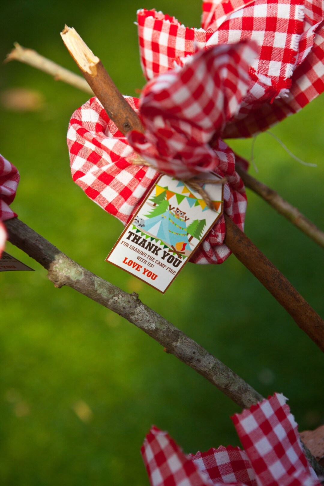 Camping Tent Party Favor Tags Unisex Thank You Tags Instantly ...