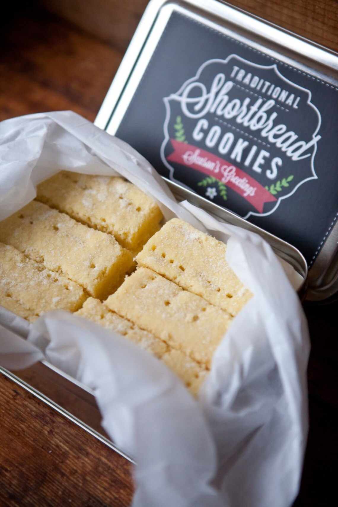 Homemade Shortbread Cookie Labels - Christmas Gift Tags - DIY Gift ...