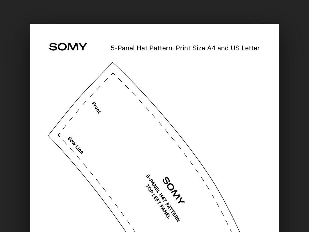 5 Panel Cap Sewing Pattern | DIY Hat PDF Digital Download | Easy ...