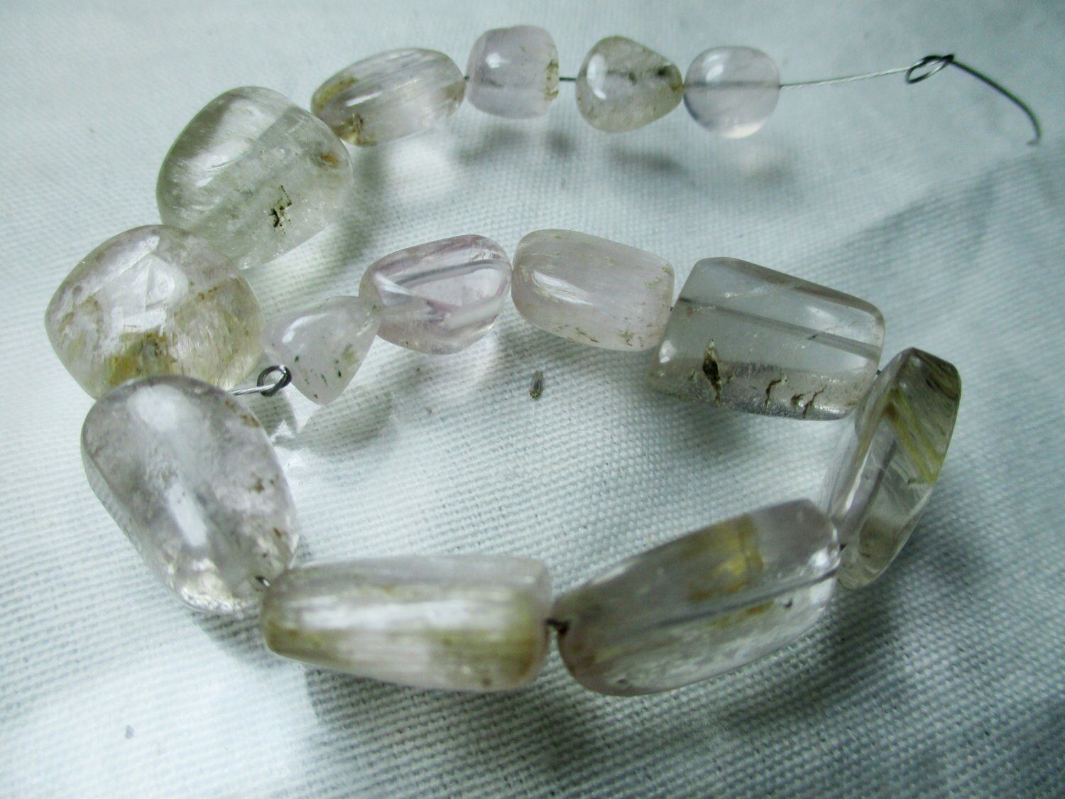 14 Pieces Stunning Kunzite Tumble Shape Rare Beads Afghanistan - Etsy