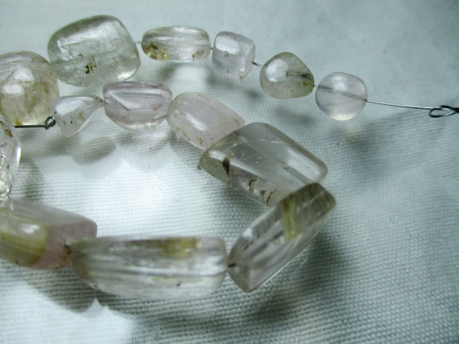 14 Pieces Stunning Kunzite Tumble Shape Rare Beads Afghanistan - Etsy