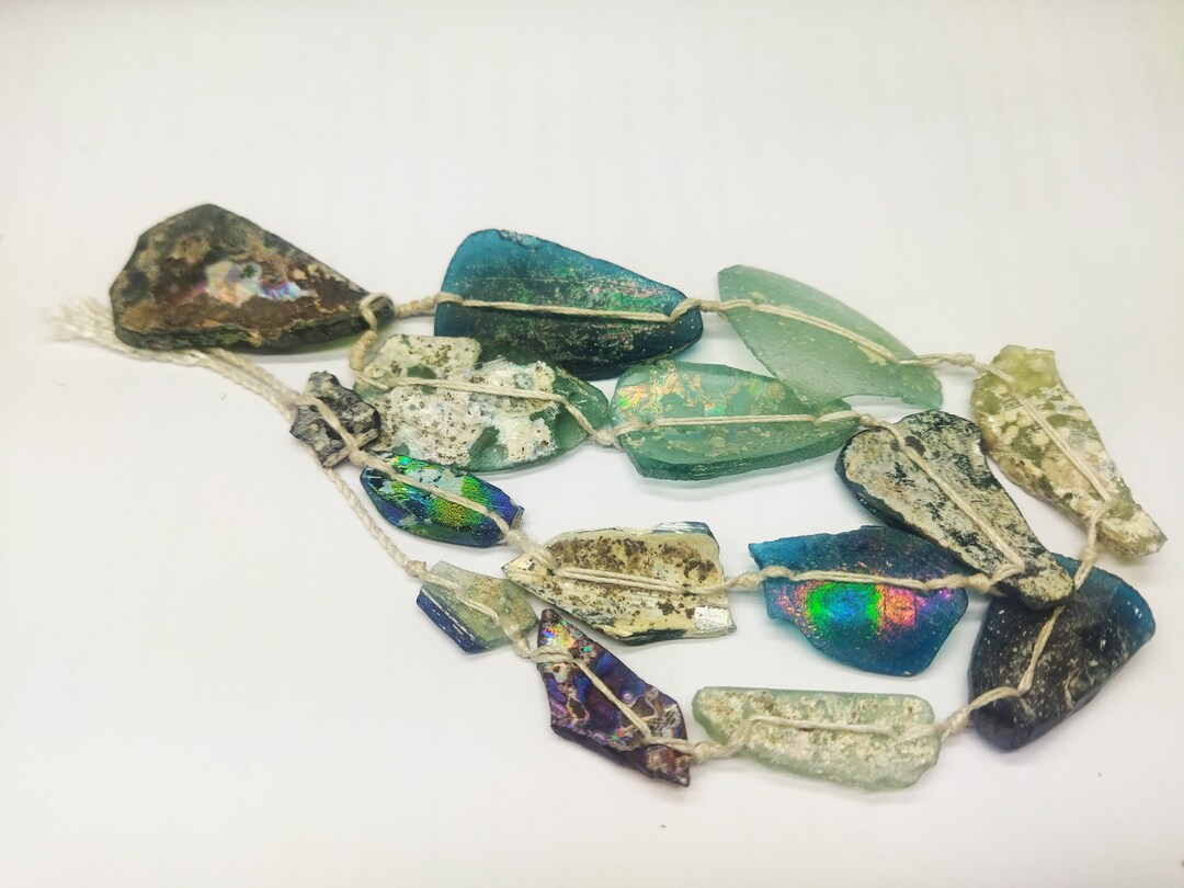 Stunning Big Genuine Ancient Roman Glass Fragment Beads With - Etsy