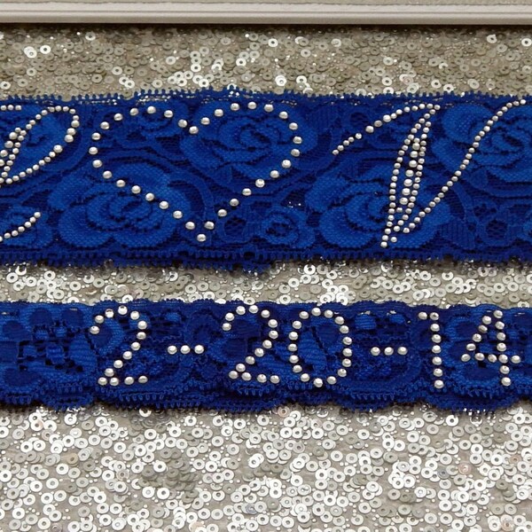Royal Blue Garter - Etsy