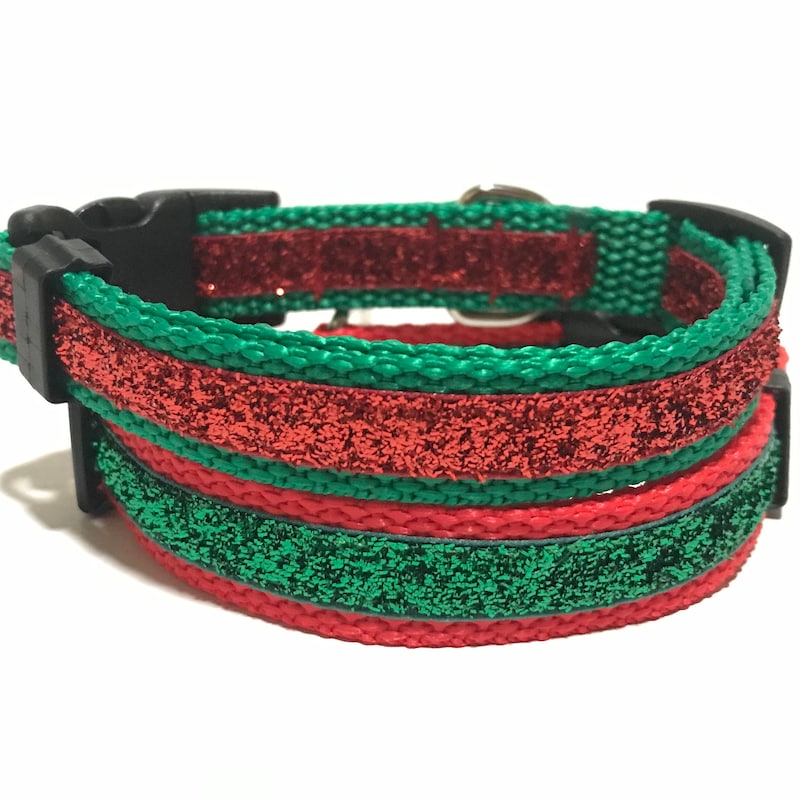 Christmas Dog Collar 5/8 - Etsy