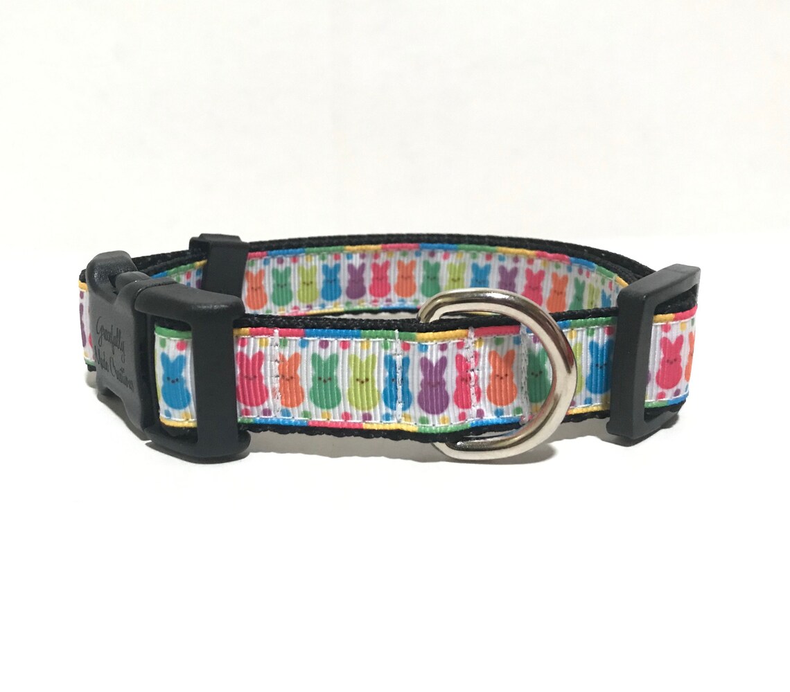 Easter Dog Collar Adjustable Dog Collar Peeps Rabbit - Etsy