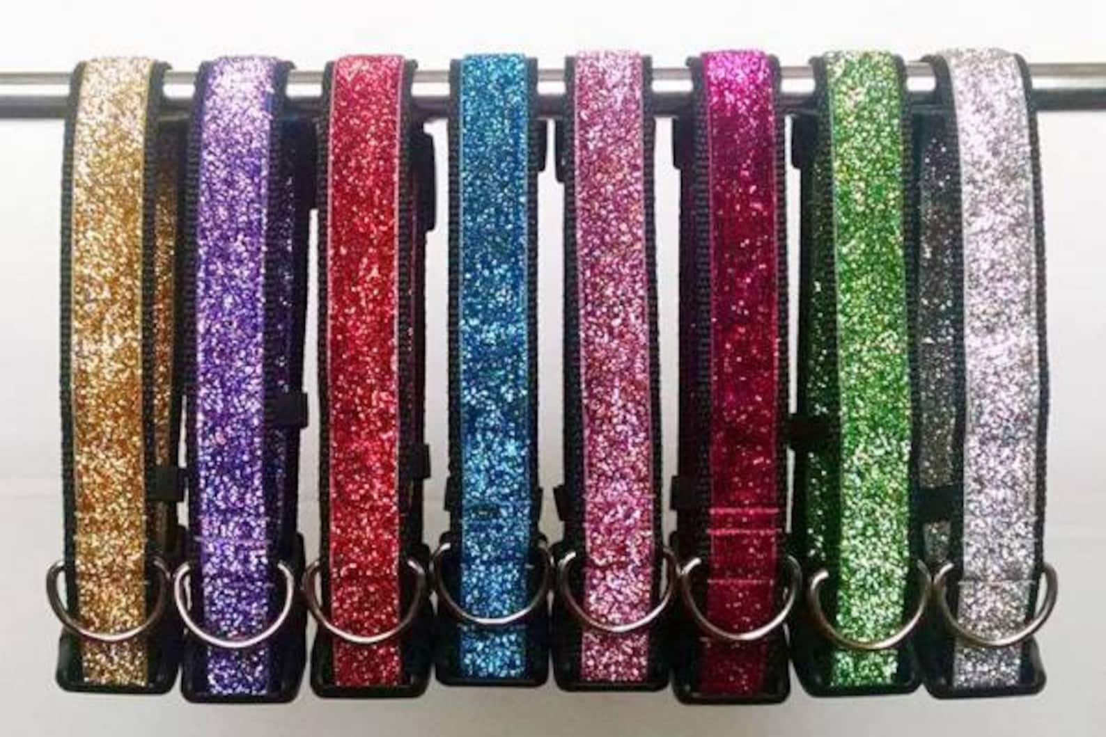 Glitter Dog Collar Adjustable Dog Collar Sparkly Dog - Etsy