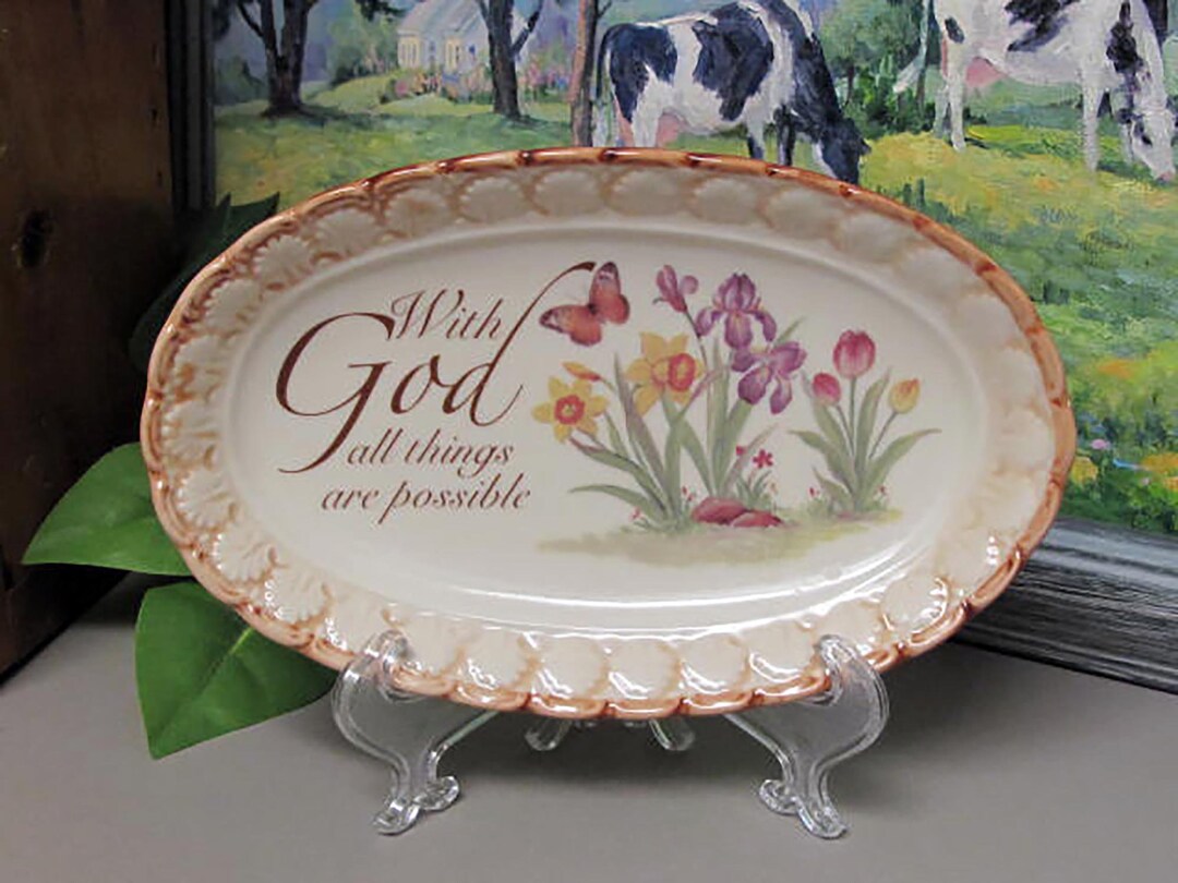 Vintage Cracker Barrel Easter Traditions Tray or Dish With - Etsy