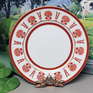 Richard Ginori Italy Ercolano Red Bread and Butter Plate Circa 1980 ...