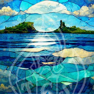 Stained Glass Art - Custom MTG Basic Lands - Etsy