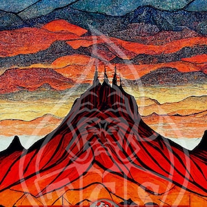 Stained Glass Art - Custom MTG Basic Lands - Etsy