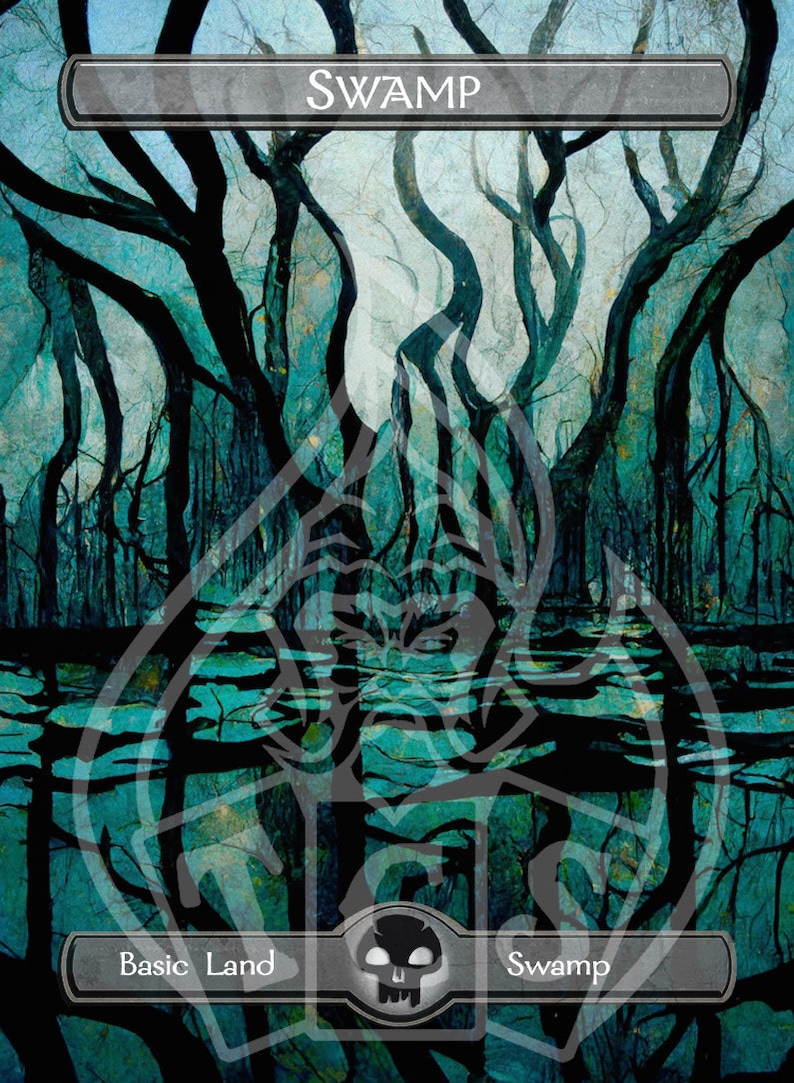 Stained Glass Art - Custom MTG Basic Lands - Etsy