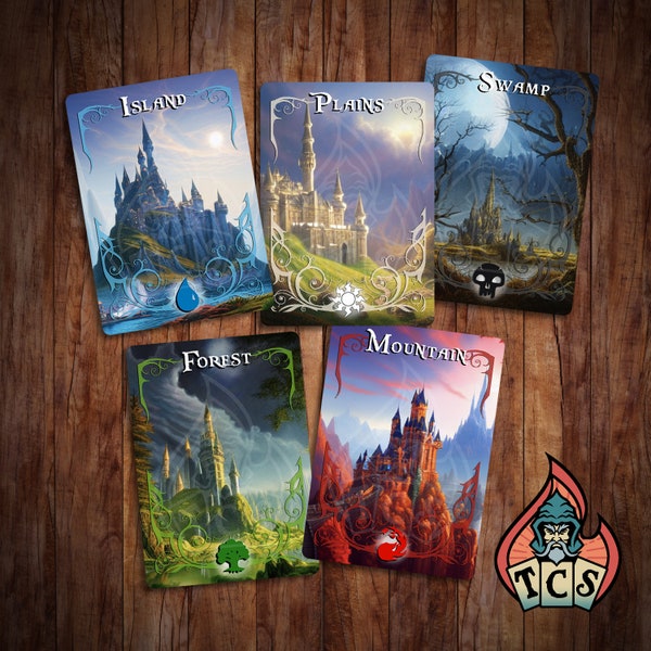 Mtg Custom Basic Lands - Etsy