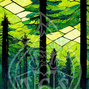 Stained Glass Art - Custom MTG Basic Lands - Etsy