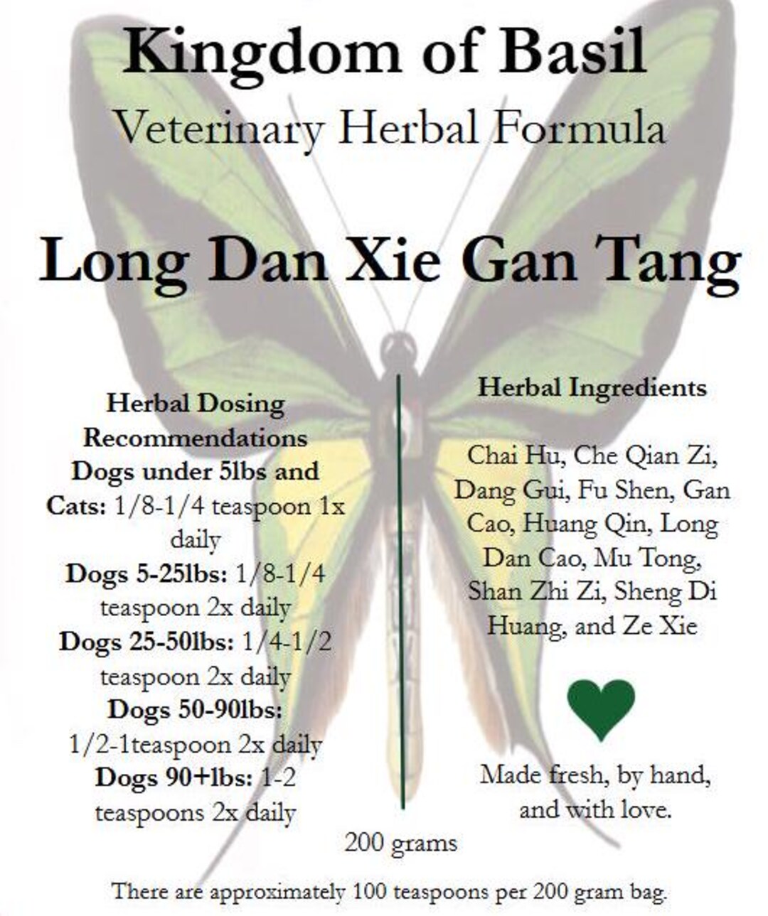 Long Dan Xie Gan Tang (gentian Drain Liver Decoction) - Etsy