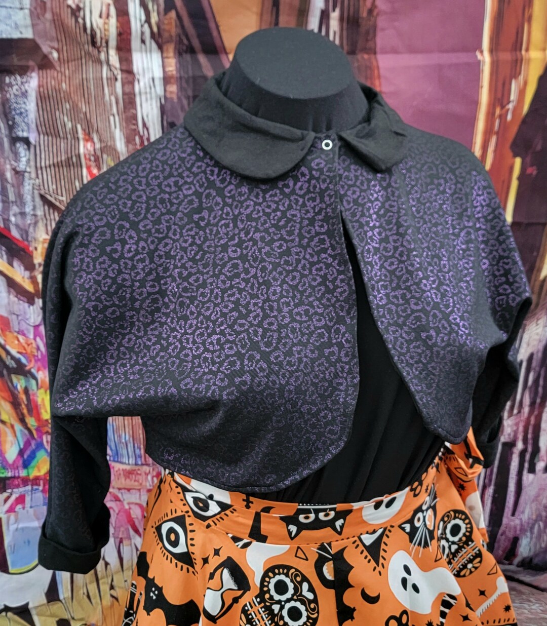 Metallic Leopard Bolero - Retro Pin up Style - Etsy