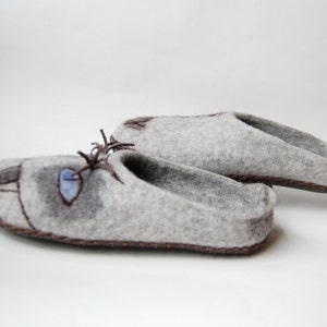 Grumpy Cat Felted Wool Slippers, Personalized Cat Name Home Shoes - Etsy