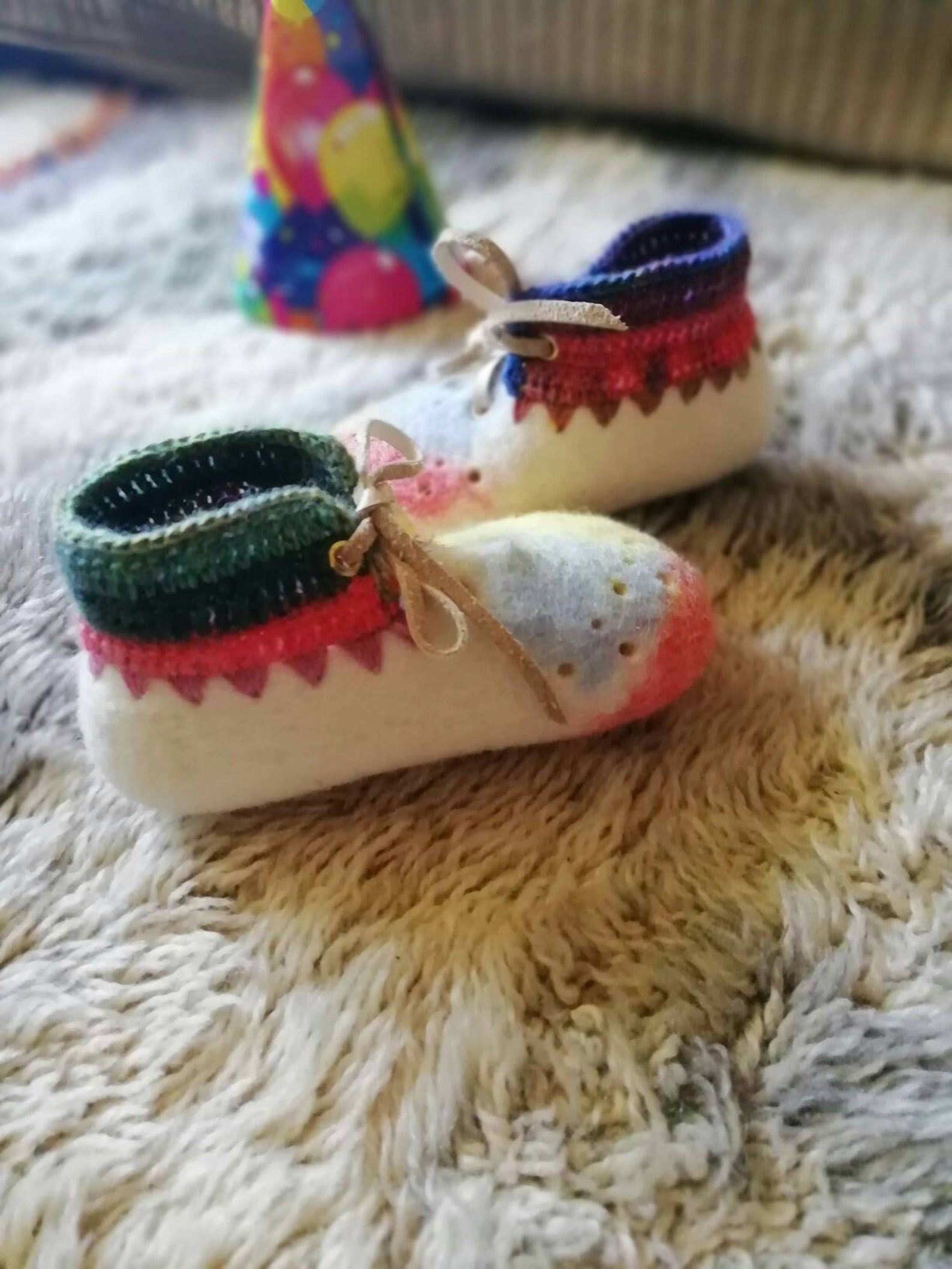 Handmade Felted Wool Baby Booties: Unisex Newborn Gift - Etsy