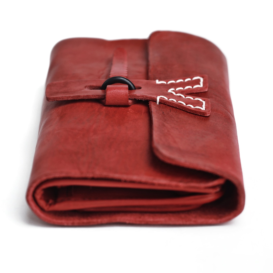 Leather Clutch Genuine Leather Wallet for Women Cards Holder - Etsy