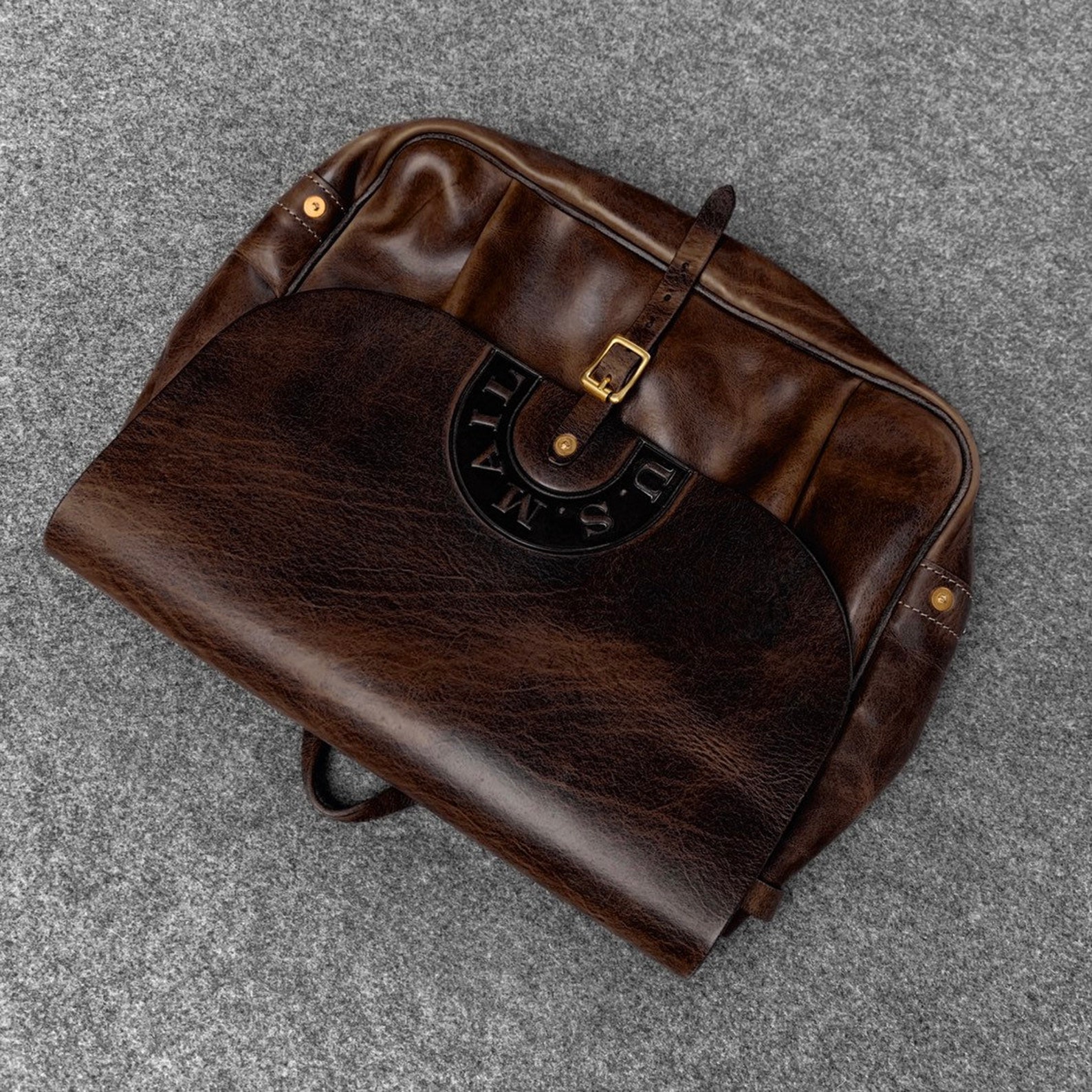 Genuine Leather Mail Bag School Bag Vintage Messenger Bag - Etsy