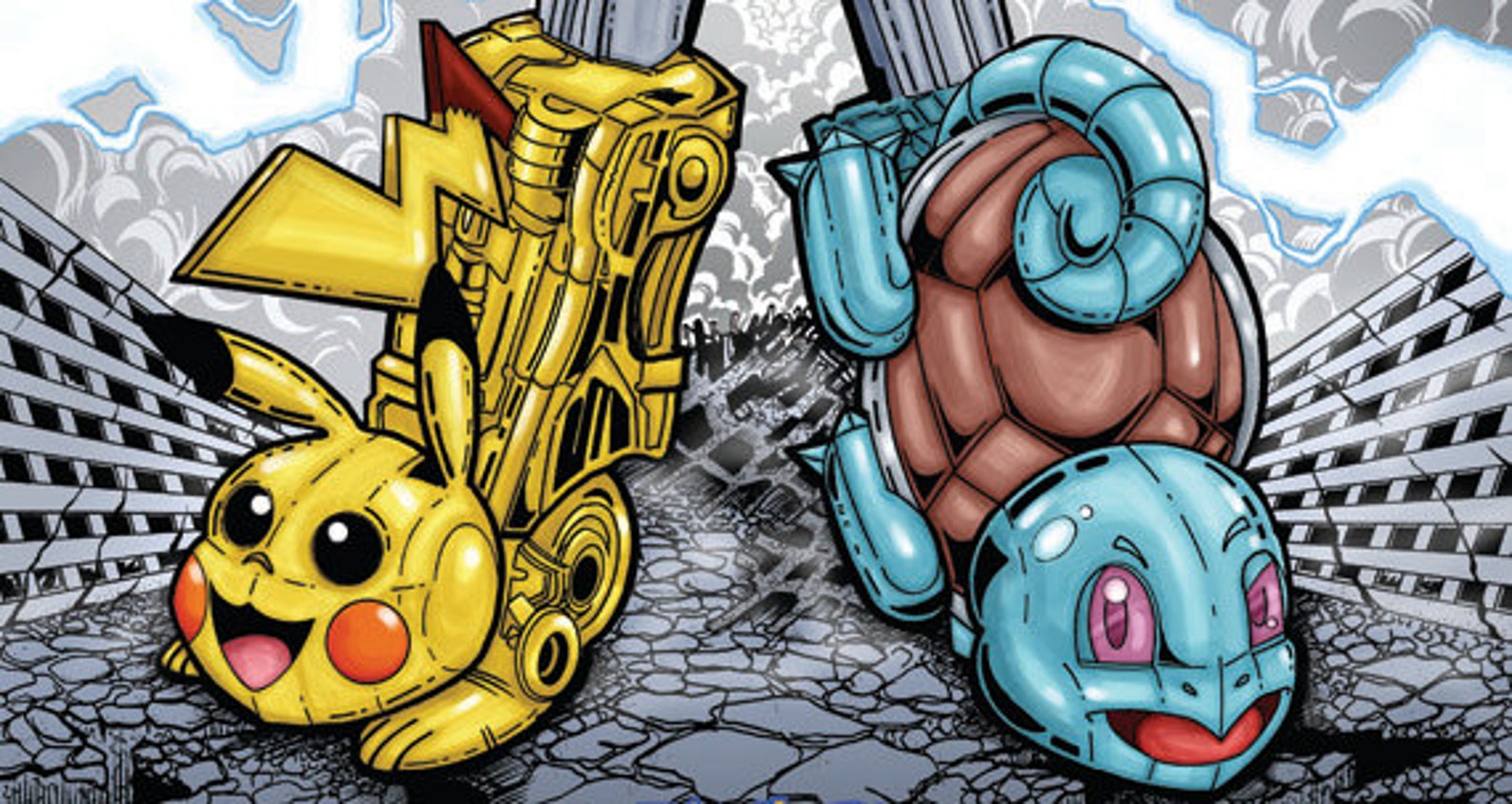 Mighty Morphin Poke'rangers Poster - Etsy