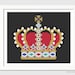 King's Crown Cross-stitch Pattern - Crown Ornament - Counted Cross ...
