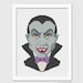 Vampire Cross-stitch Pattern Original Design of Dracula Ornament ...