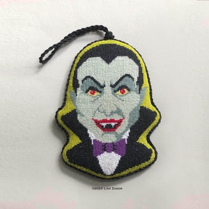 Vampire Cross-stitch Pattern Original Design of Dracula Ornament ...