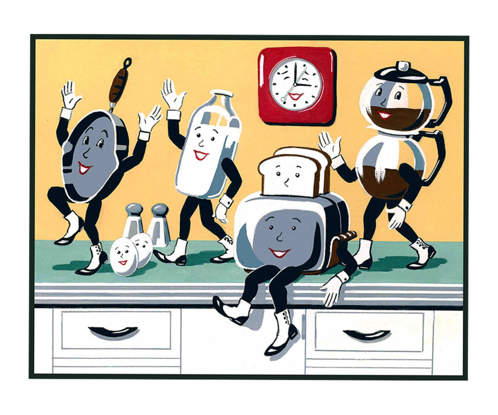 Retro Kitchen Cards Vintage Diner Notecards 1950's - Etsy