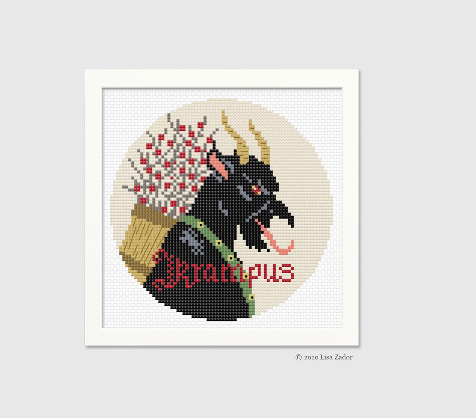 Krampus Ornament Cross-stitch Pattern PDF Digital Download - Etsy