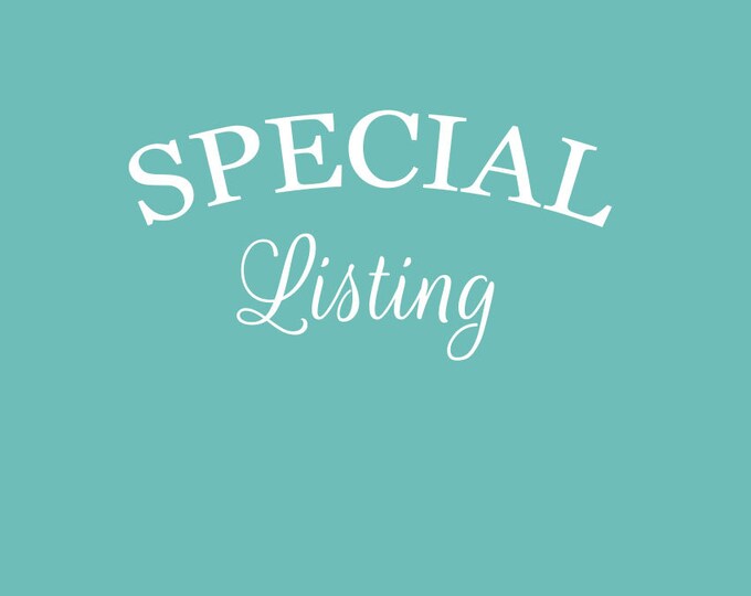 LAURA - CUSTOM LISTING - Etsy