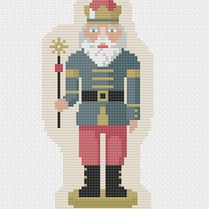 Nutcracker Cross-stitch Christmas Needlepoint Ornament - Etsy